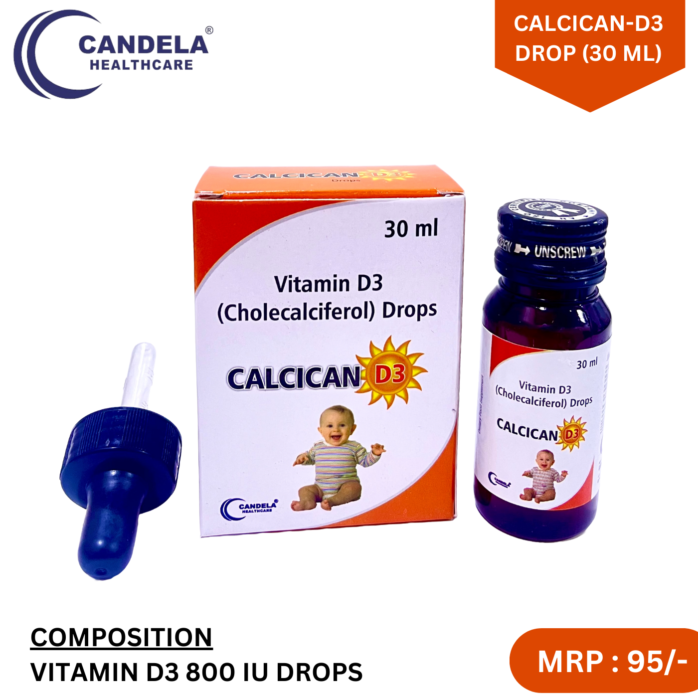 CALCICAN-D3 DROP - Candela Healthcare